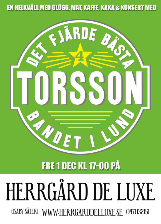 Torsson - eftersläpp kl 20 | Biljettkiosken