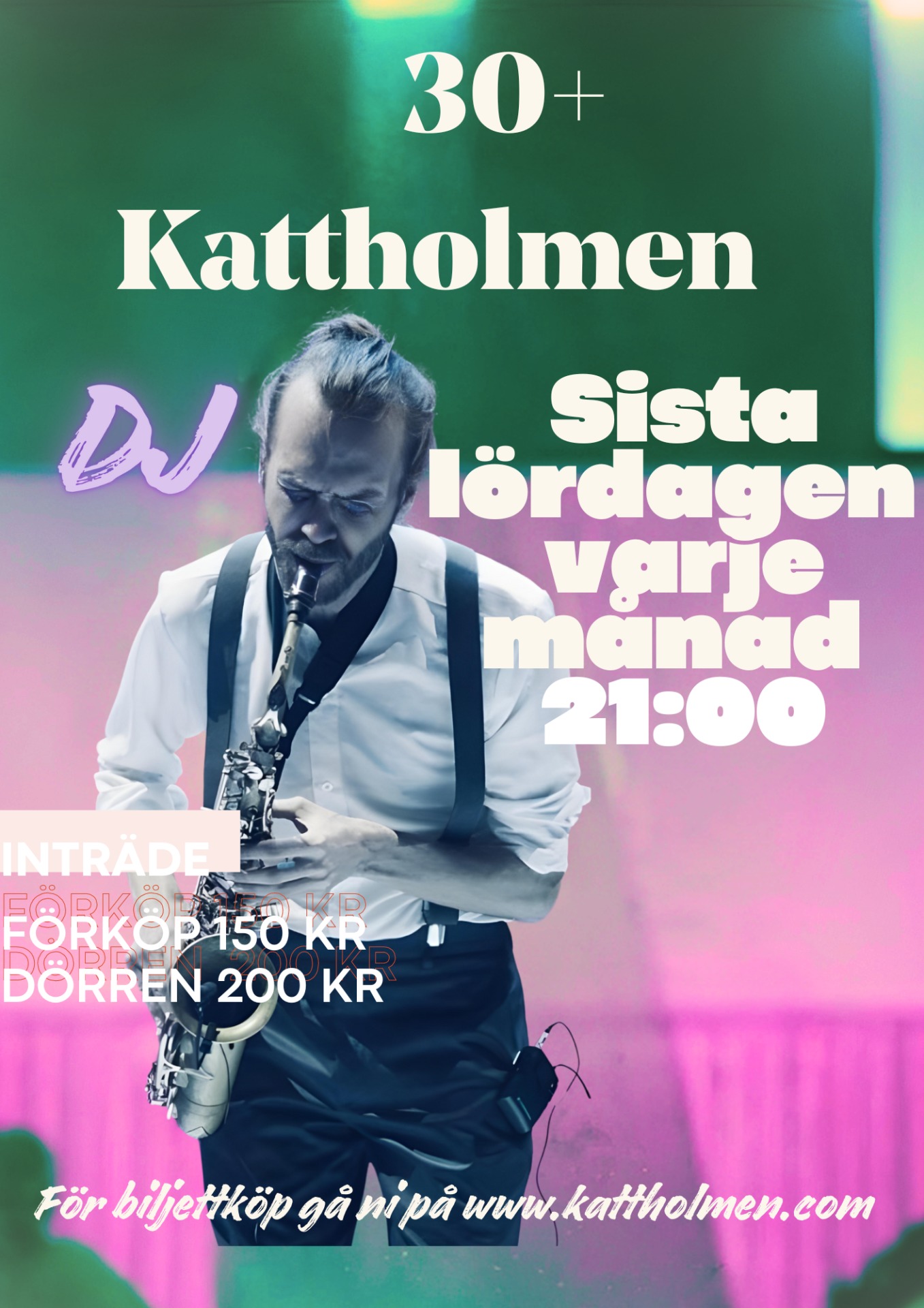 30+ kväll på Kattholmen | Biljettkiosken