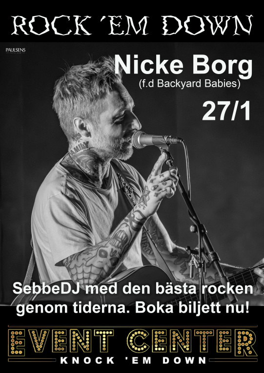 Rock em Down på Knock em Down med Nicke Borg (f.d Backyard Babies ...