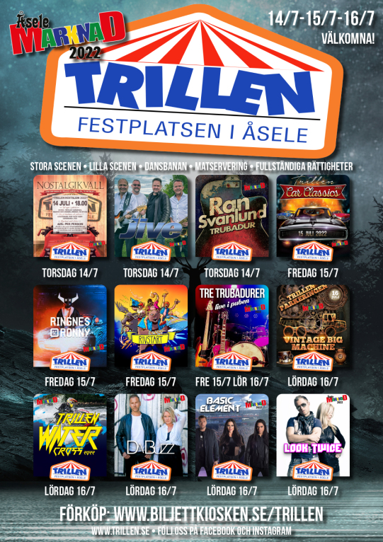 Trillen - Fredag 15/7 - Åsele Marknad | Biljettkiosken